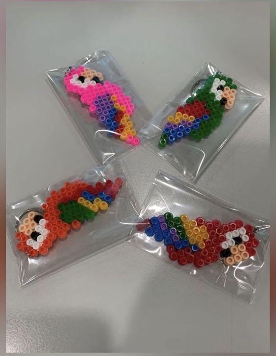 Pyssla Beads Bunny/Parrot/Mickey/Minnie, Hobbies & Toys, Stationery ...
