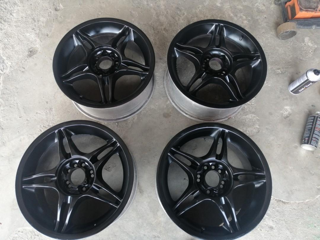 Rim original made in japan 6x7jj pcd 5/4 100... Rim lebih kurang ssr ...