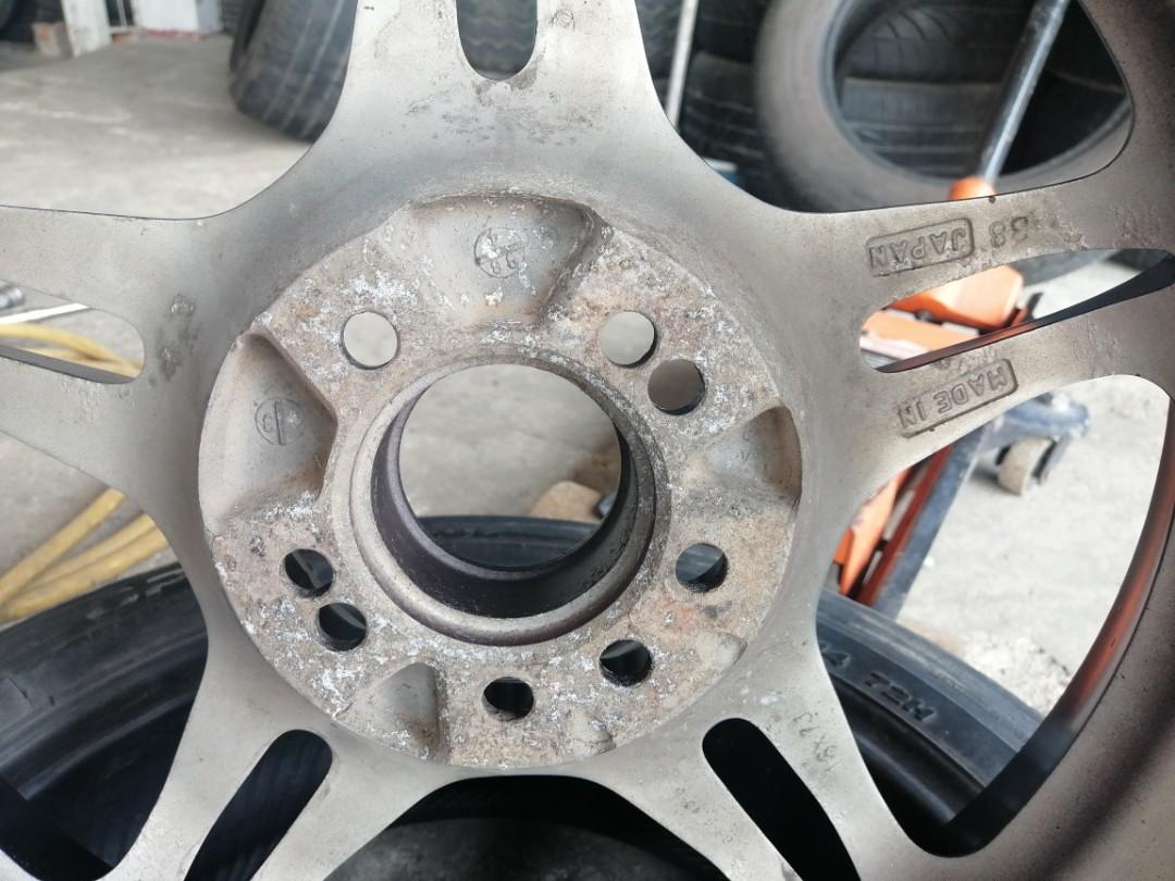 Rim original made in japan 6x7jj pcd 5/4 100... Rim lebih kurang ssr ...