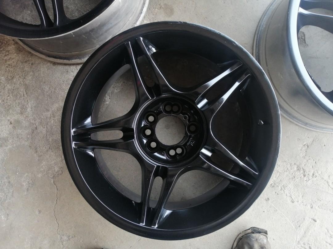 Rim original made in japan 6x7jj pcd 5/4 100... Rim lebih kurang ssr ...