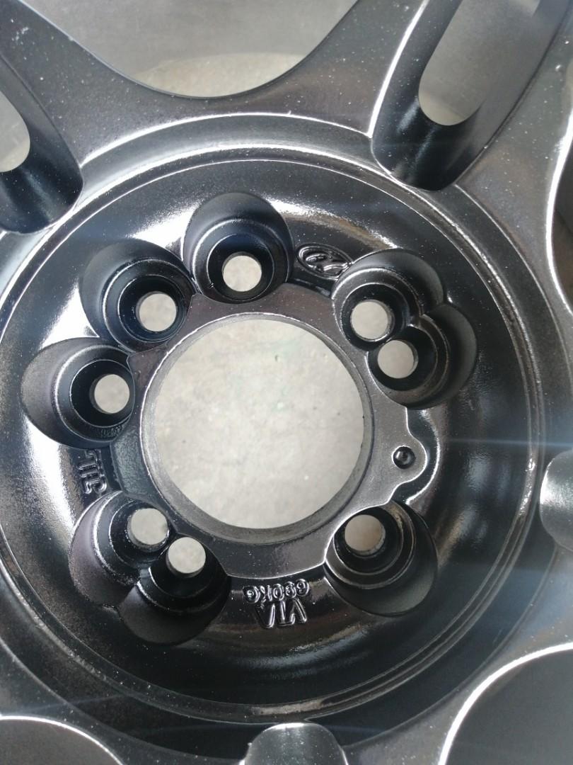 Rim original made in japan 6x7jj pcd 5/4 100... Rim lebih kurang ssr ...