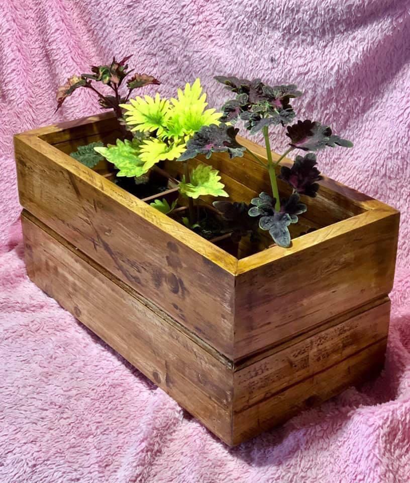 Rustic Floating Planter Box, Furniture & Home Living, Furniture, Other ...