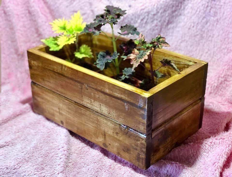 Rustic Floating Planter Box, Furniture & Home Living, Furniture, Other ...