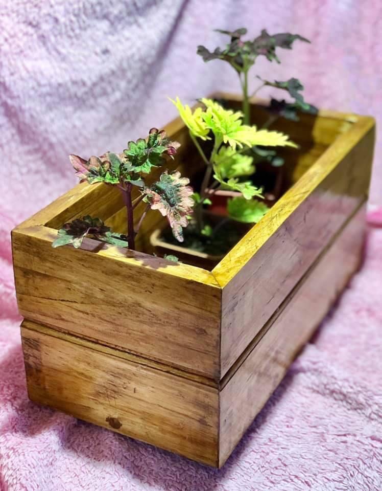 Rustic Floating Planter Box, Furniture & Home Living, Furniture, Other ...