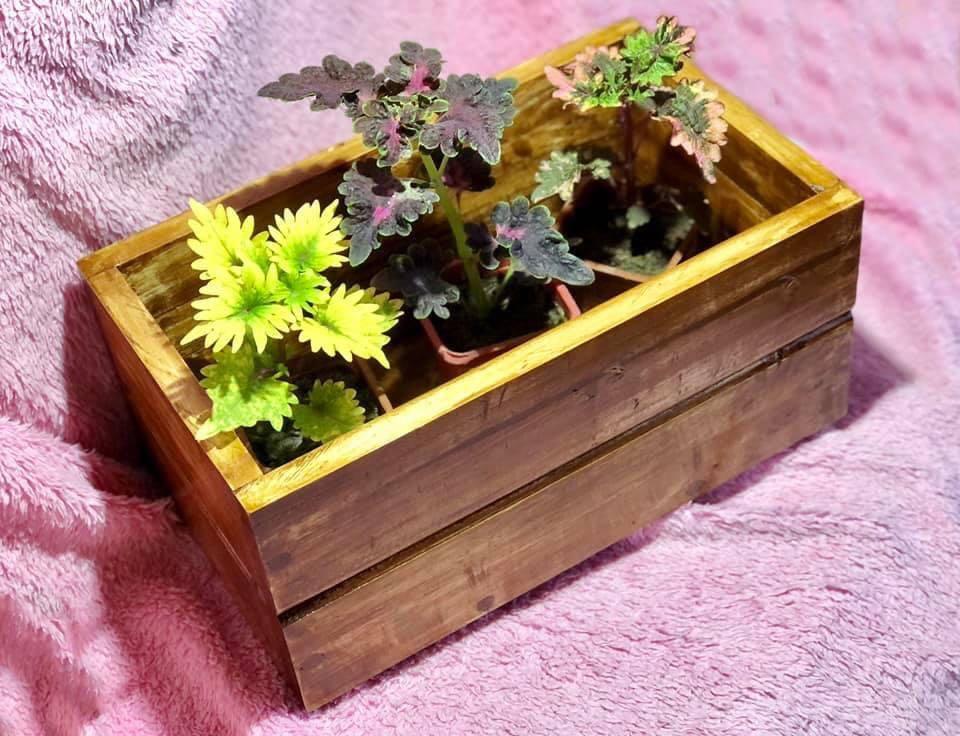 Rustic Floating Planter Box, Furniture & Home Living, Furniture, Other ...