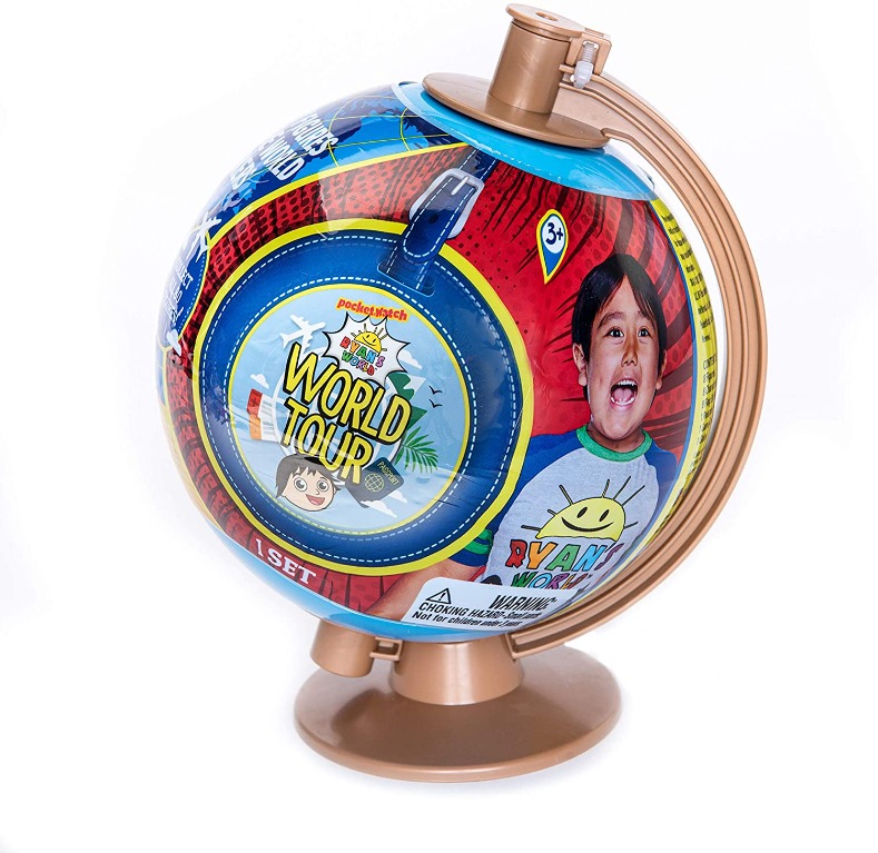 RYAN'S WORLD Tour Globe Playset, Hobbies & Toys, Toys & Games on Carousell