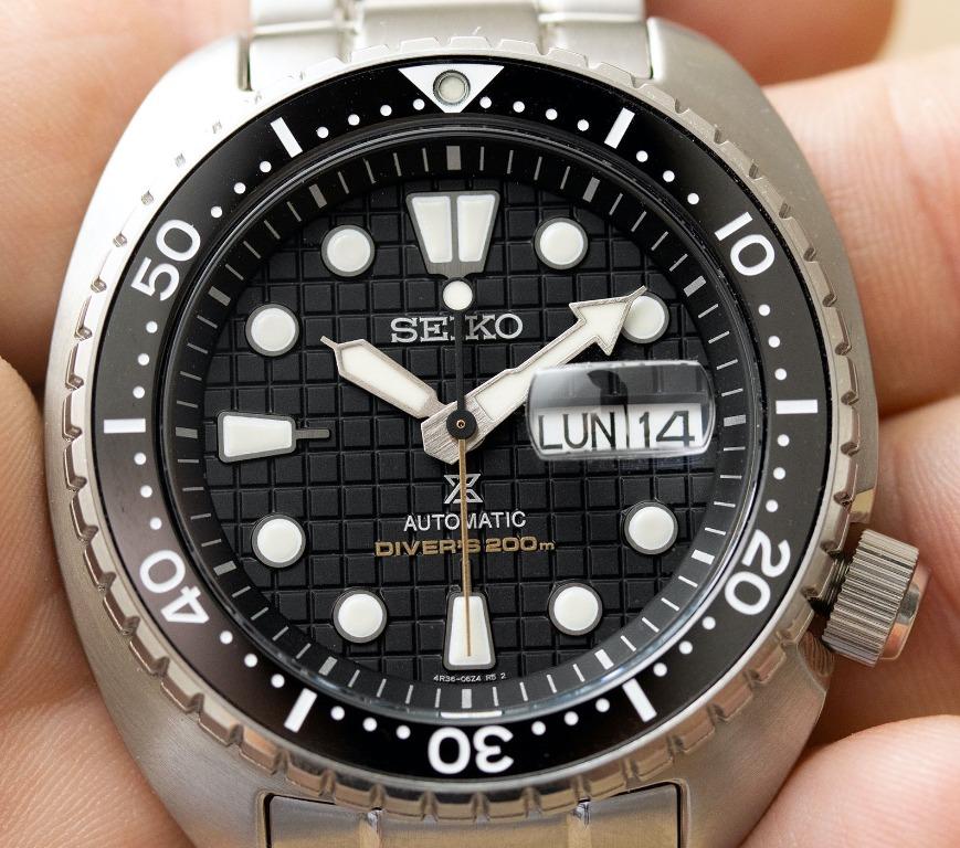 Seiko Prospex King Turtle Black Dial Diver Automatic Watch SRPE03 ...