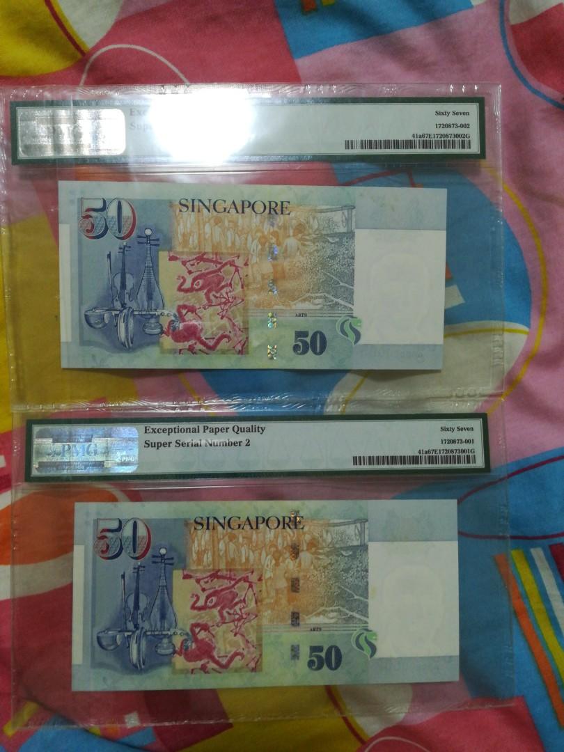 Sg $50 1999 super serial number 2 and 3, Hobbies & Toys, Memorabilia ...