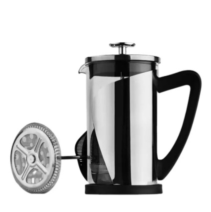 Silver French Press Coffee Maker (600ml) - SE-B651-600, Furniture ...