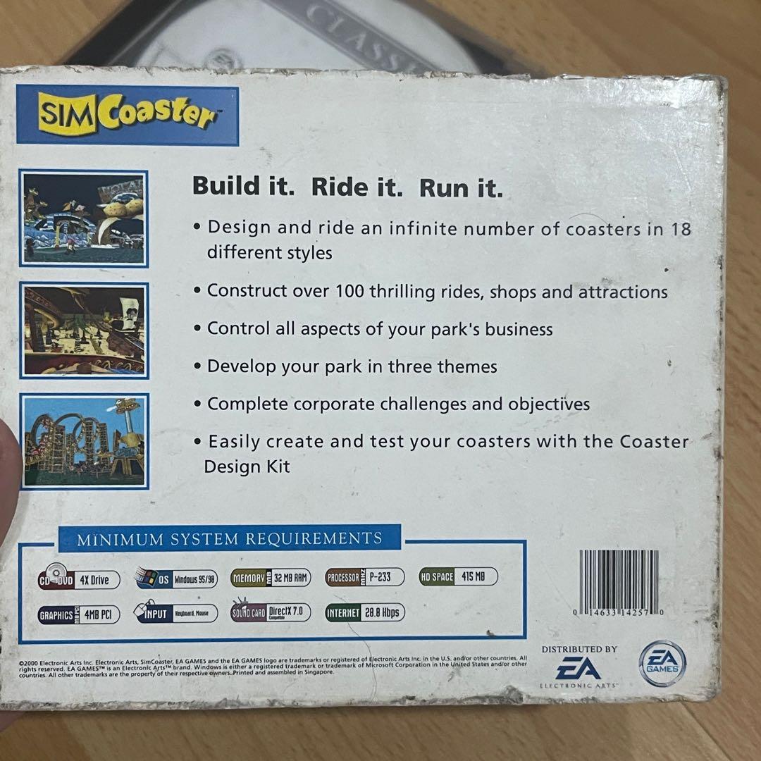 Sim coaster EA games for PC 2 disc, Video Gaming, Video Games, Others ...