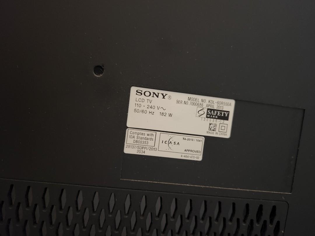 Sony 60inch bravia lcd tv, TV & Home Appliances, TV & Entertainment, TV ...