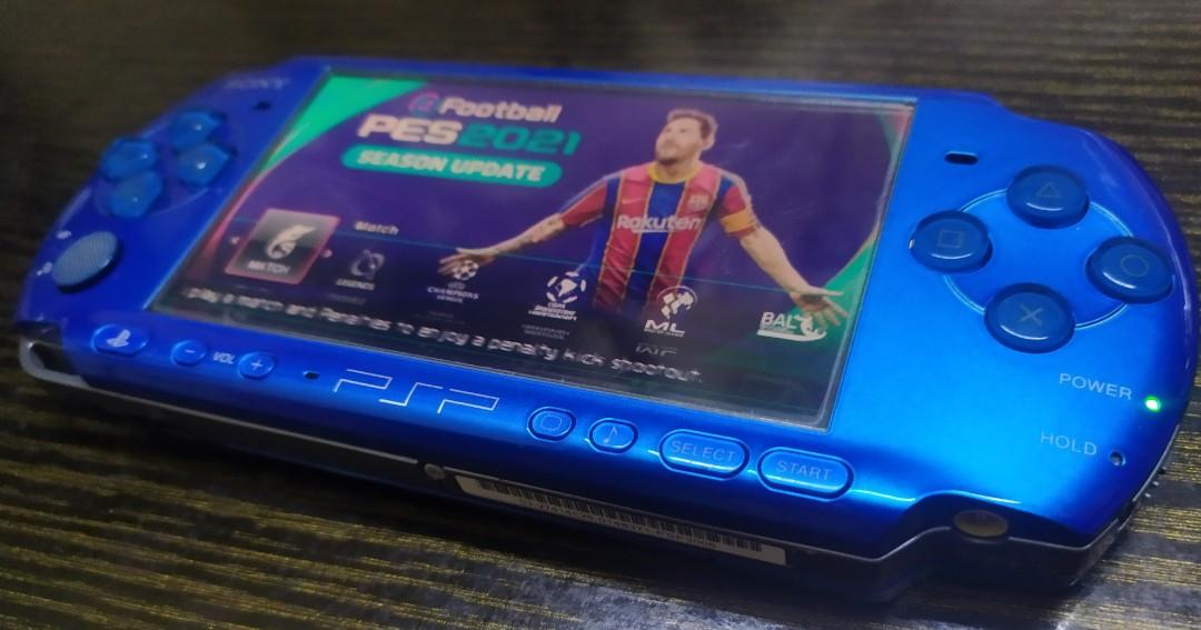 Sony psp 3000 + Pes 2021, Video Gaming, Video Game Consoles ...