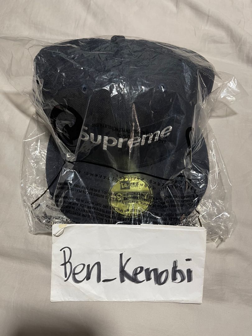 Supreme New Era New York Yankees Box Logo Cap - Navy - 7 3/8, Men's ...