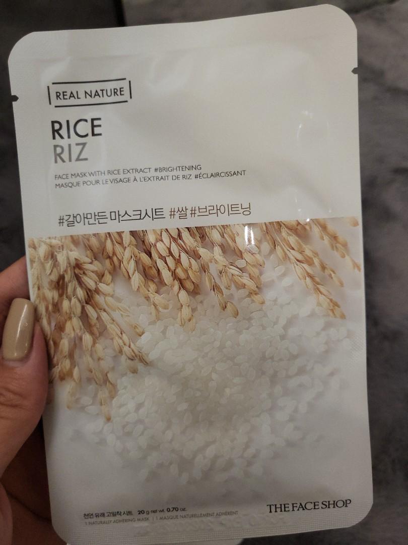 The face shop Rice Mask, Beauty & Personal Care, Face, Face Care on ...