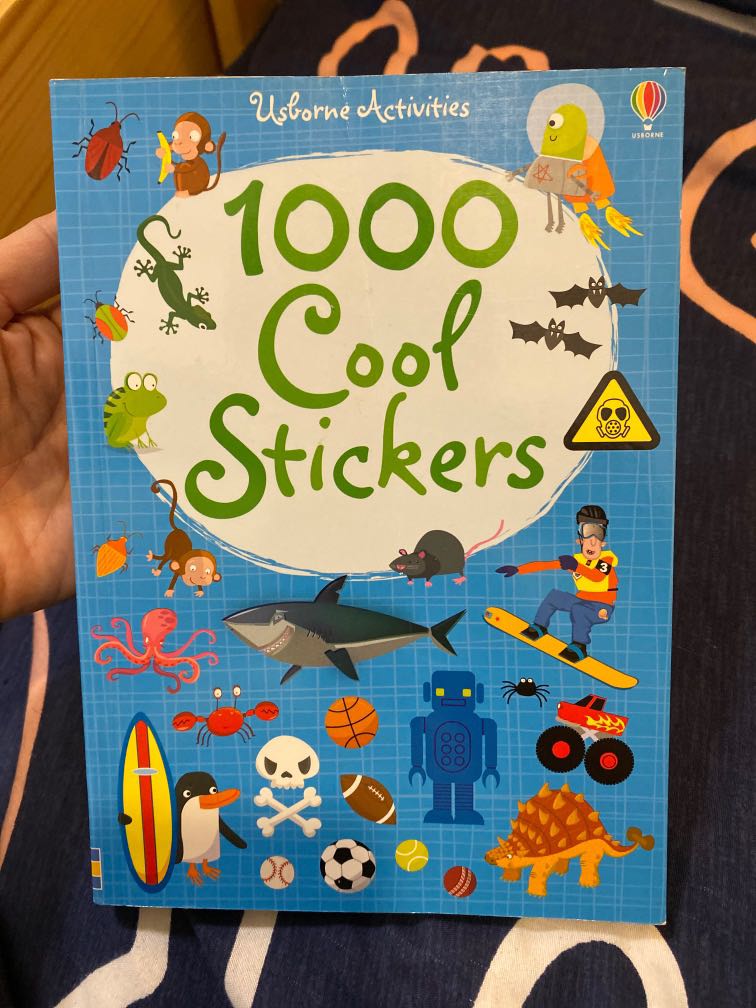 Usborne Activities 1000 Cool Stickers, 興趣及遊戲, 書本 & 文具, 小朋友書 - Carousell