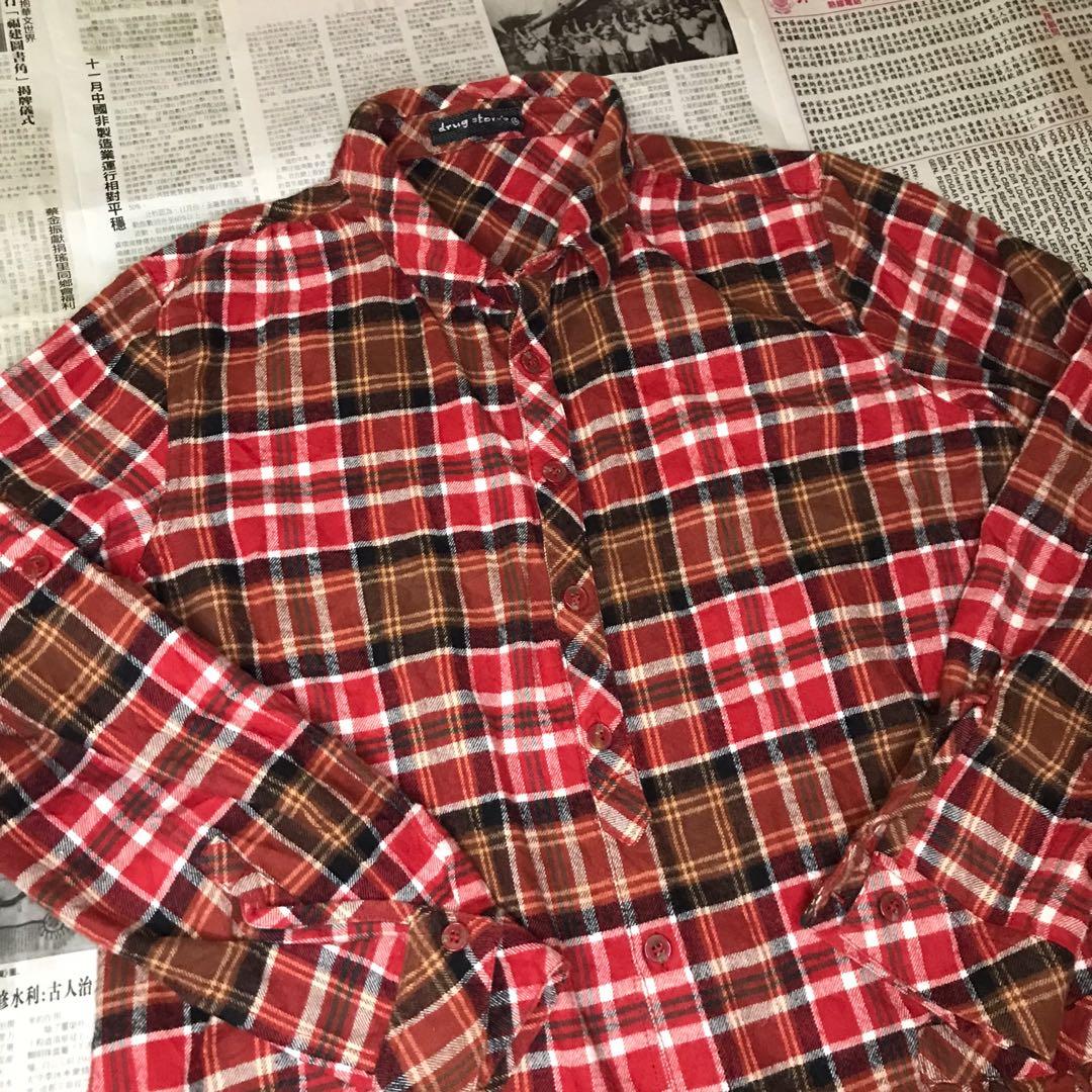 Vintage checkered black red polo, Men's Fashion, Tops & Sets, Tshirts ...