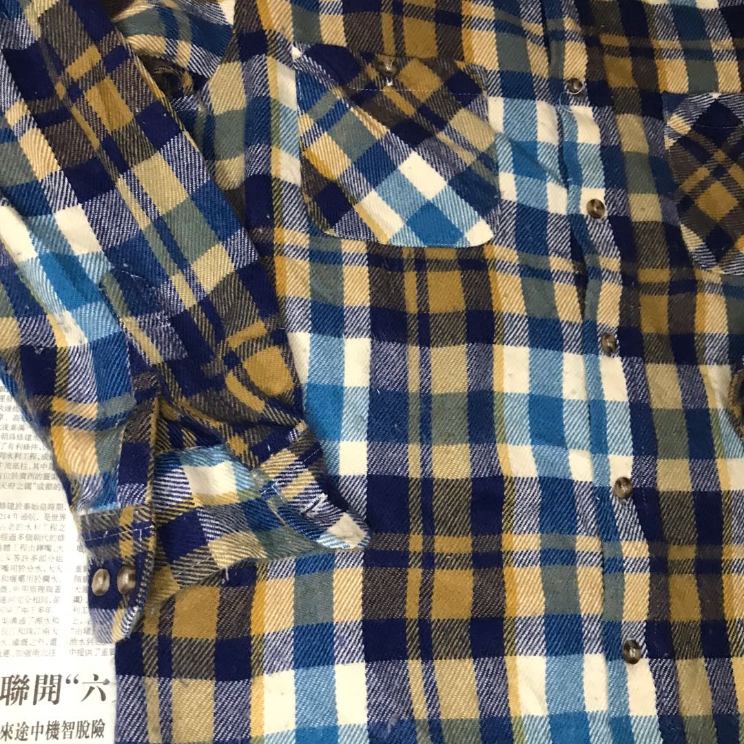 Vintage checkered blue polo, Men's Fashion, Tops & Sets, Tshirts & Polo ...