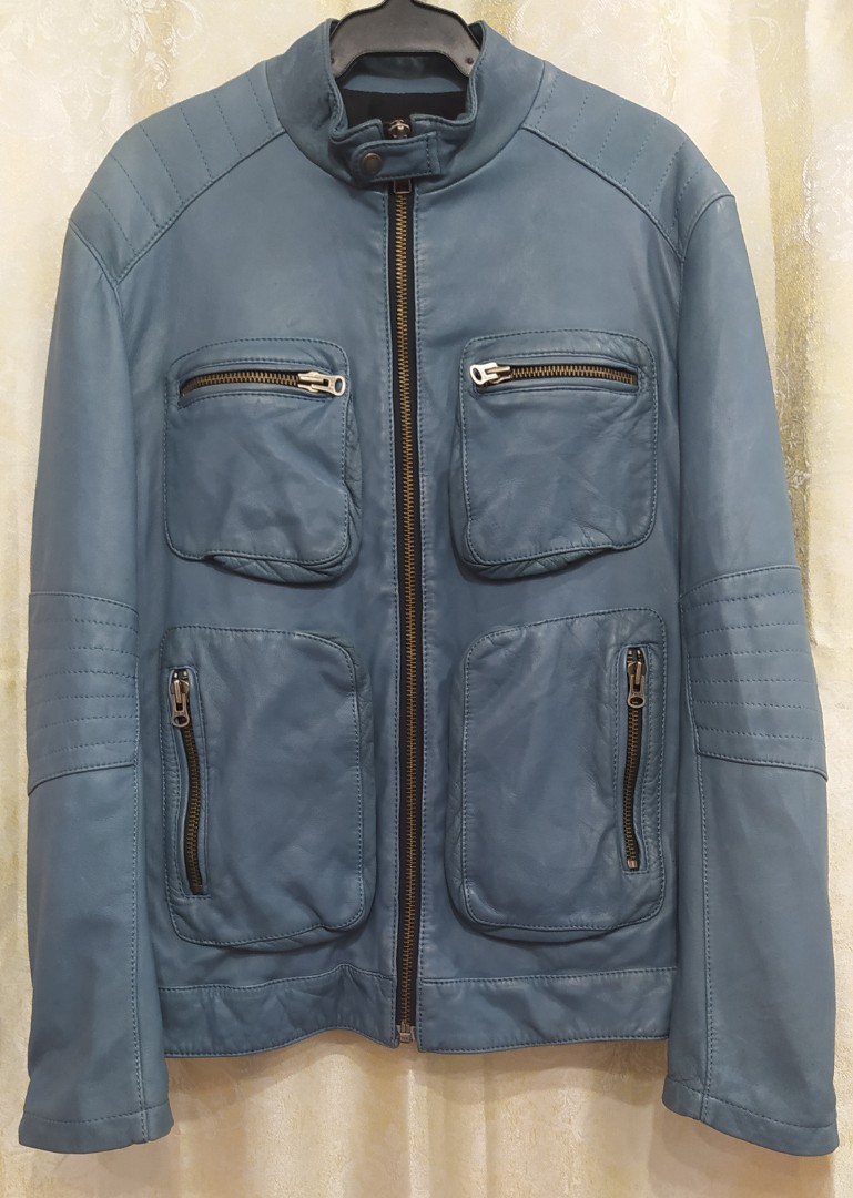 VINTAGE G-STAGE GENUINE LEATHER JACKET, Men's Fashion, Coats, Jackets ...