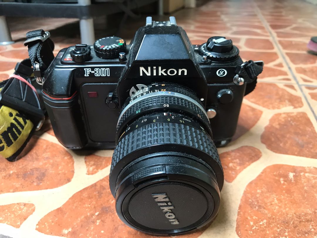 Vintage Nikon F-301, Photography, Cameras on Carousell