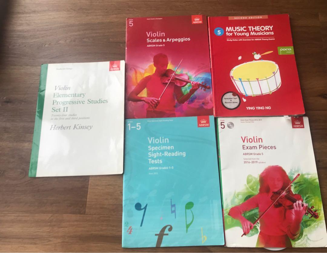 Violin Grade 5 books, Hobbies & Toys, Music & Media, Music Accessories ...
