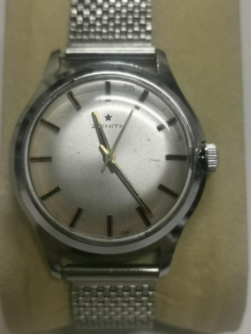 Zenith Fond Acier Inoxydable Vintage, Luxury, Watches on Carousell