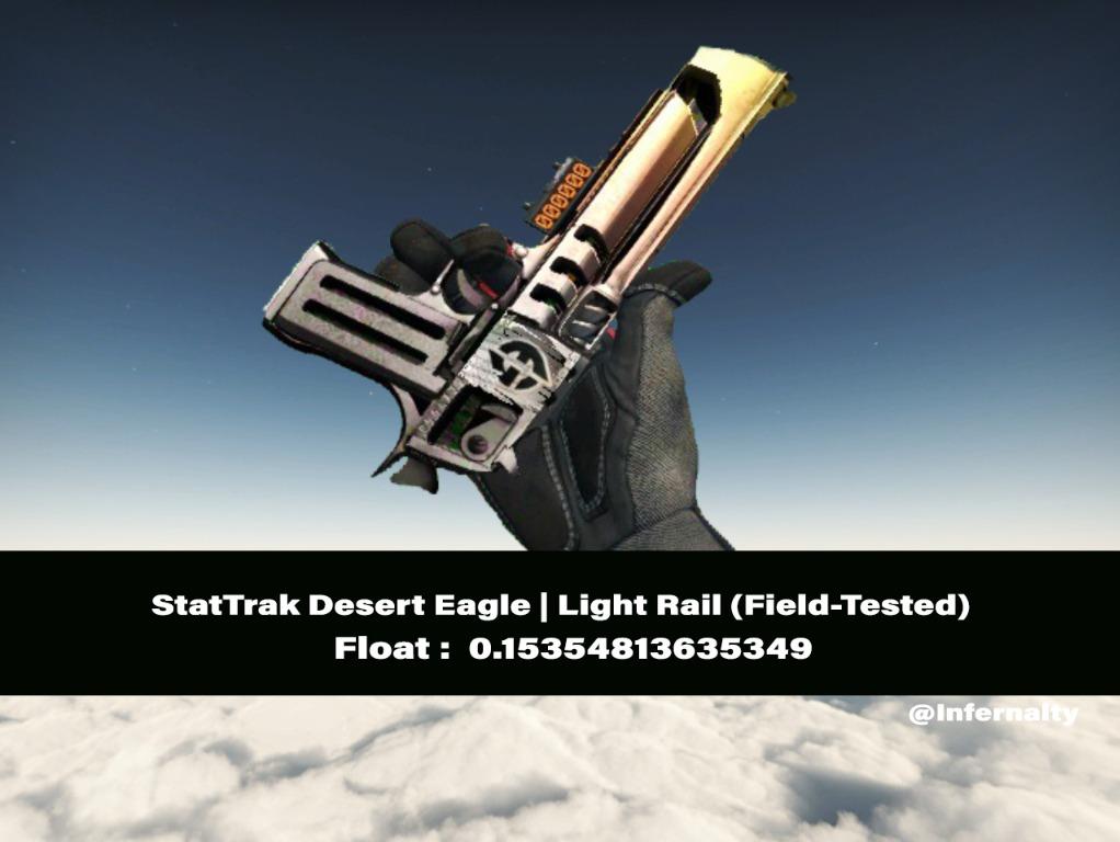 (0.15FV) StatTrak Desert Eagle Light Rail FT CSGO SKINS KNIVES, Video ...