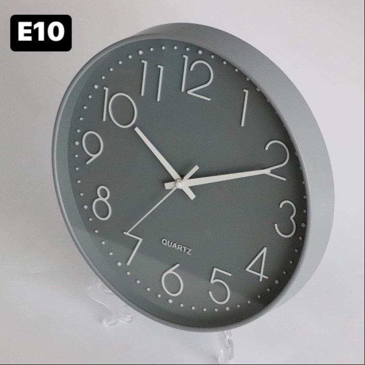 10 inch/ 25cm Nordic Wall Clock Modern Design Transparent Glass ...