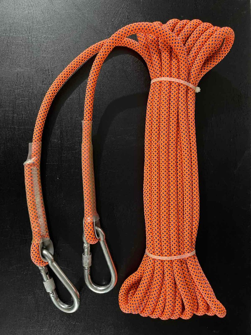 10 mm Carabiner Ready Static Rope with FREE 2 pcs carabiners :) Ready ...