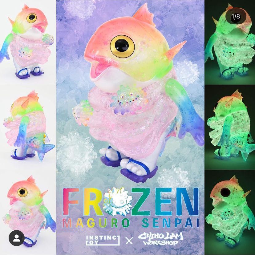 現貨全新 CHINO LAM × INSTINCTOY FROZEN MAGURO 2nd Colour GID 夜光 大豆芽水產 社長 鮪魚 ...