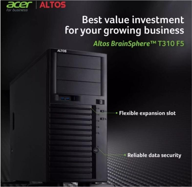 Acer Altos Server BrainSphere T310 F5 (650W), Computers & Tech, Parts ...