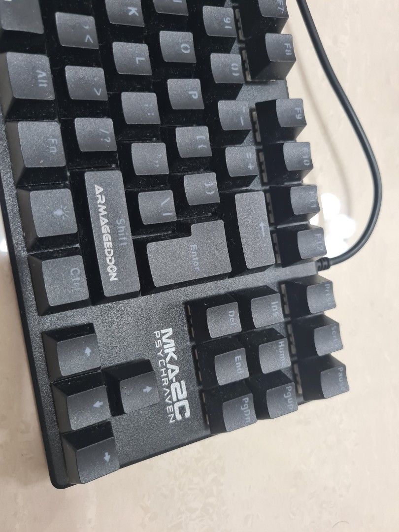 Armaggeddon MKA-2C Psychraven Blue Switch Mechanical Gaming Keyboard ...