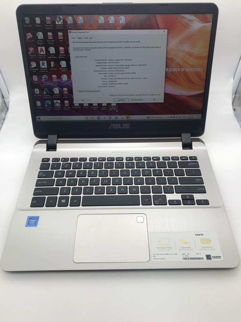 ASUS Vivobook 14 X407MA intel celeron, Computers & Tech, Laptops ...