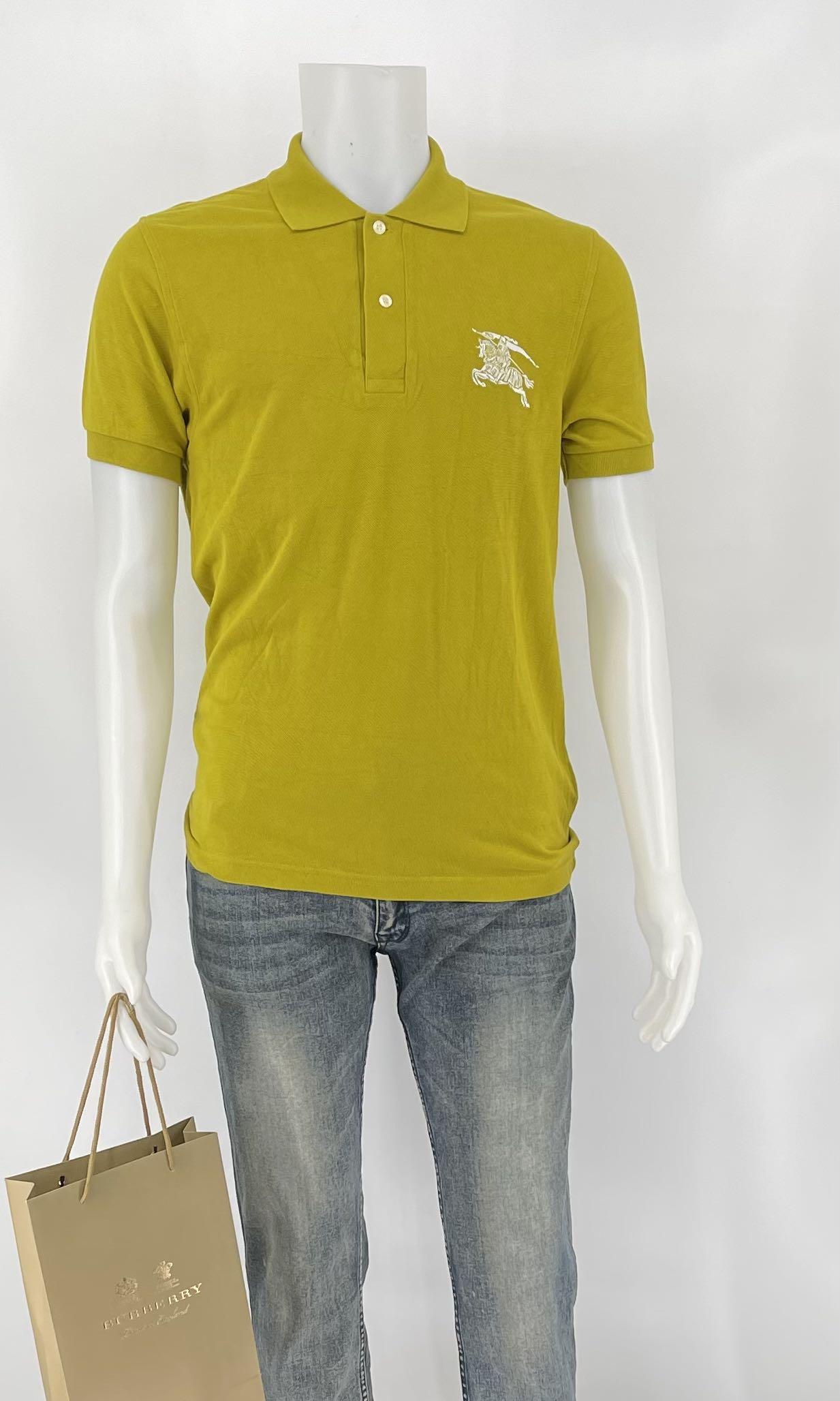 Authentic Burberry Polo Shirt Big Logo Size S, Men's Fashion, Tops ...