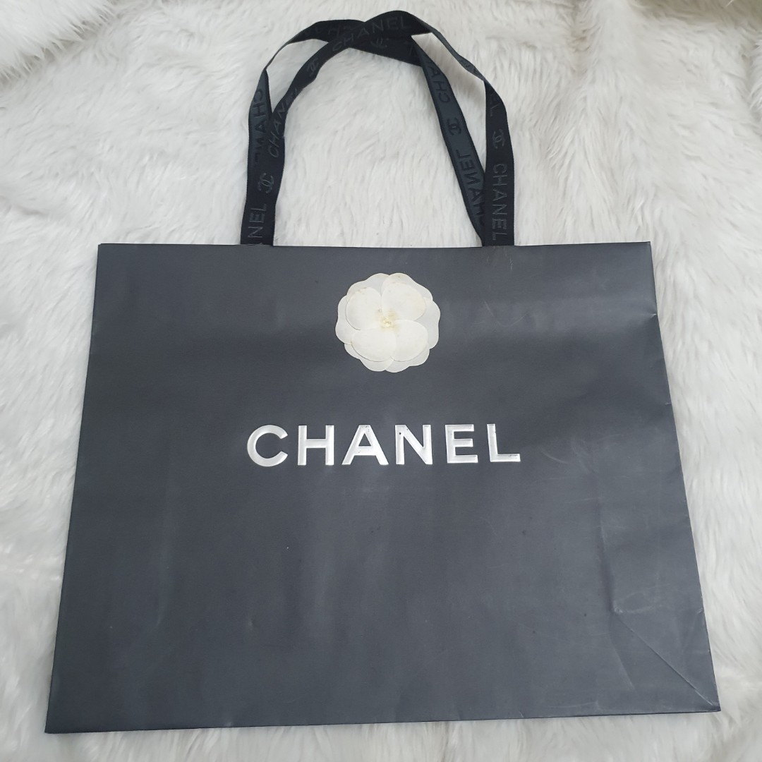Authentic Chanel Paper Bag, Luxury, Bags & Wallets on Carousell