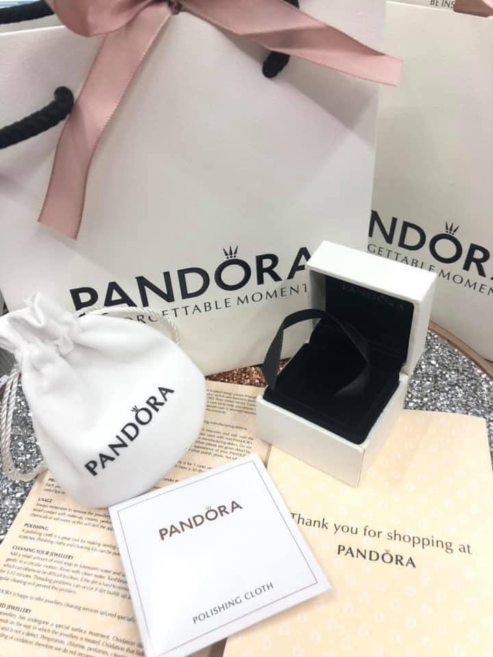 Authentic PANDORA Sparkling Freehand Heart 925 Hoop Earrings, Women's ...