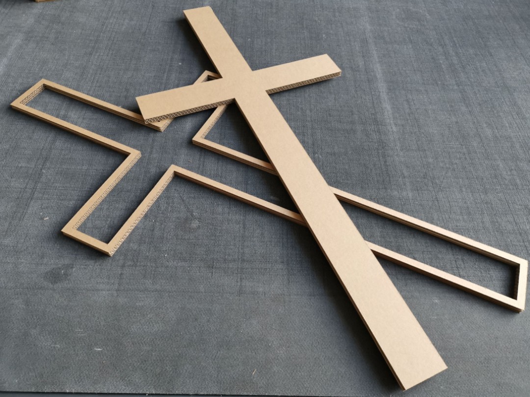 Cardboard Cross, Hobbies & Toys, Religious Items on Carousell