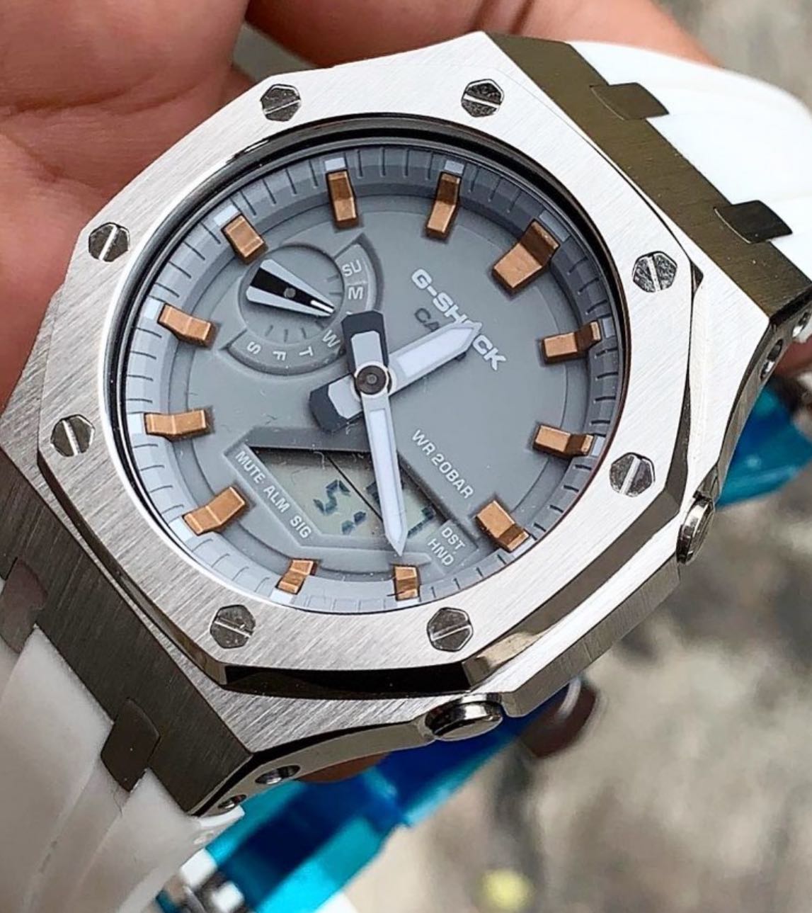 Casio gshock ga2110 ga-2110 ga 2110 grey series mod, Men's Fashion ...