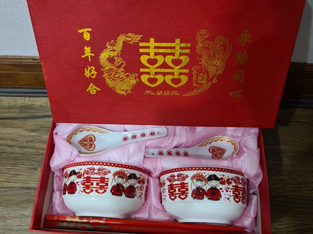 Chinese Style Wedding Cutlery Set, Furniture & Home Living, Kitchenware ...