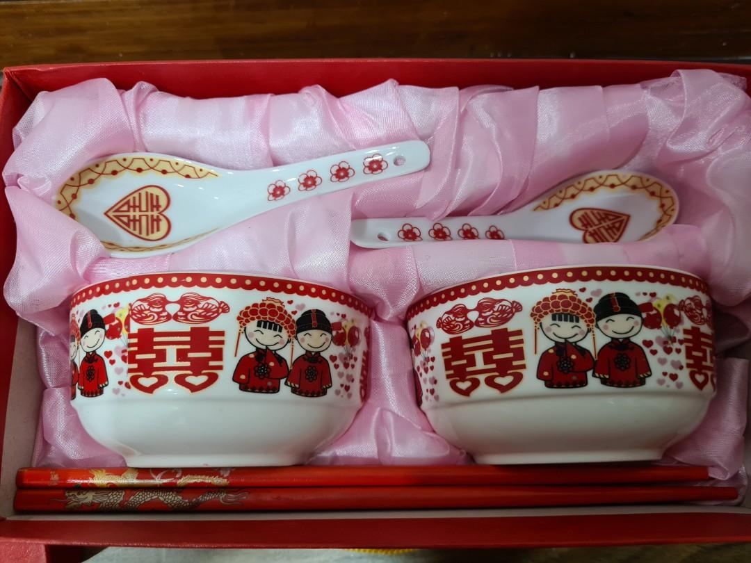 Chinese Style Wedding Cutlery Set, Furniture & Home Living, Kitchenware ...