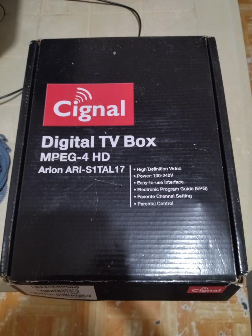 Cignal digital tv box, TV & Home Appliances, TV & Entertainment, TV ...