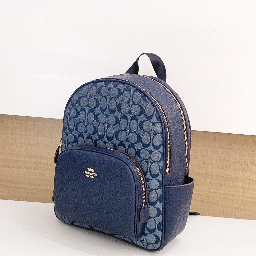 Coach Denim Court Backpack, Women's Fashion, Bags & Wallets, Backpacks ...