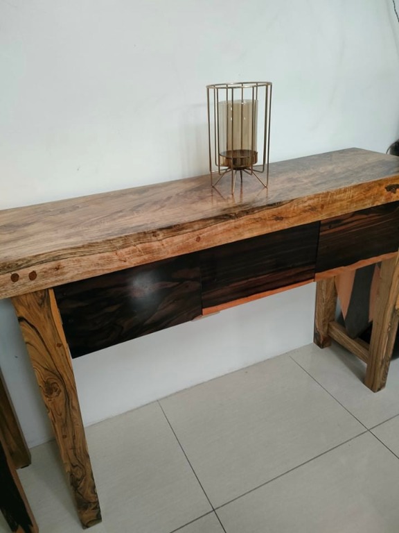 dau kamagong console table solid wood, Furniture & Home Living ...