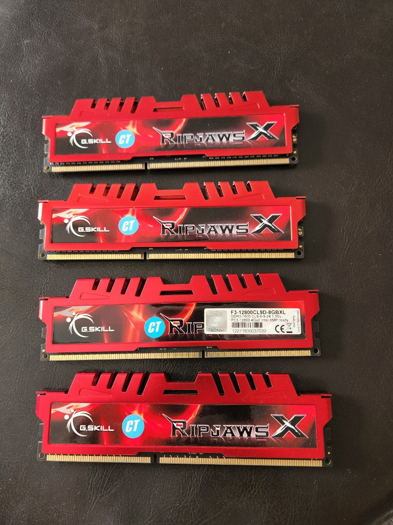 Ddr3 ram 4gb x4 ripjaws g skill 1600, Computers & Tech, Desktops on ...