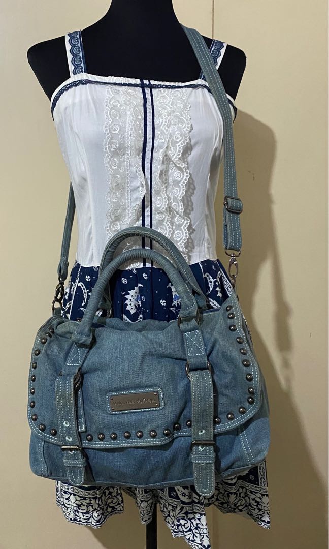 Denim two-way bag, Women's Fashion, Bags & Wallets, Cross-body Bags on ...