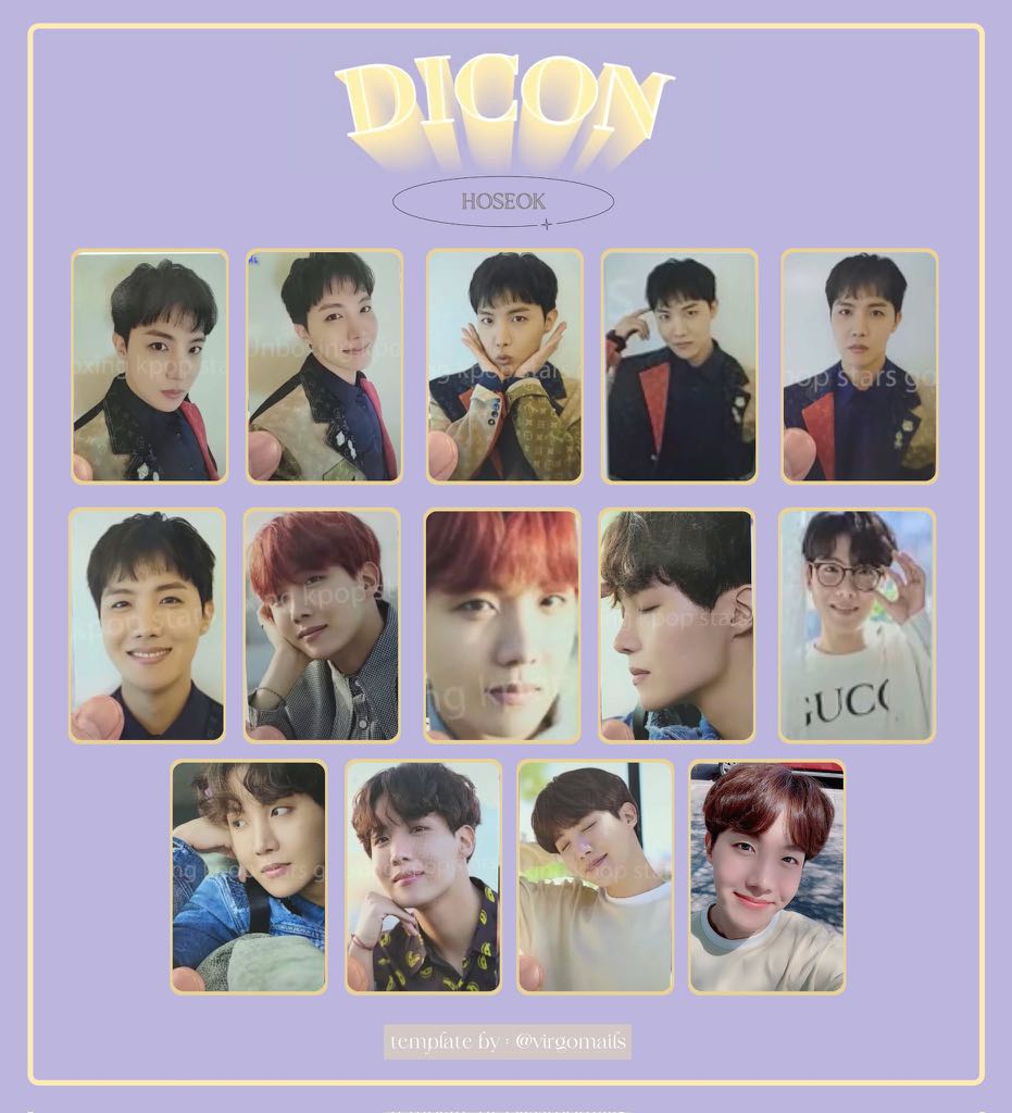 DICON 101 Jhope member set, Hobbies & Toys, Memorabilia & Collectibles ...