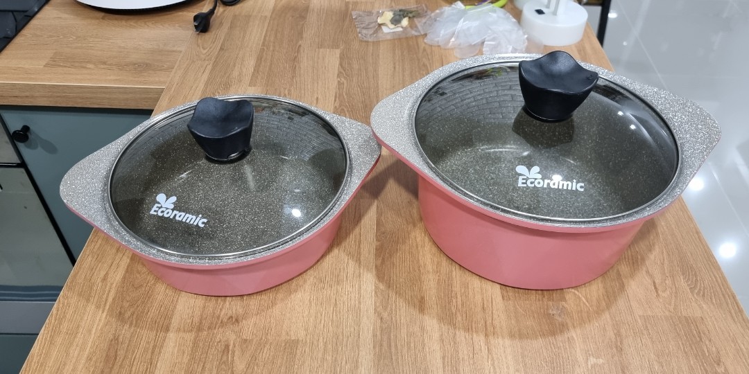 Brand new Ecoramic pot set, Furniture & Home Living, Kitchenware ...