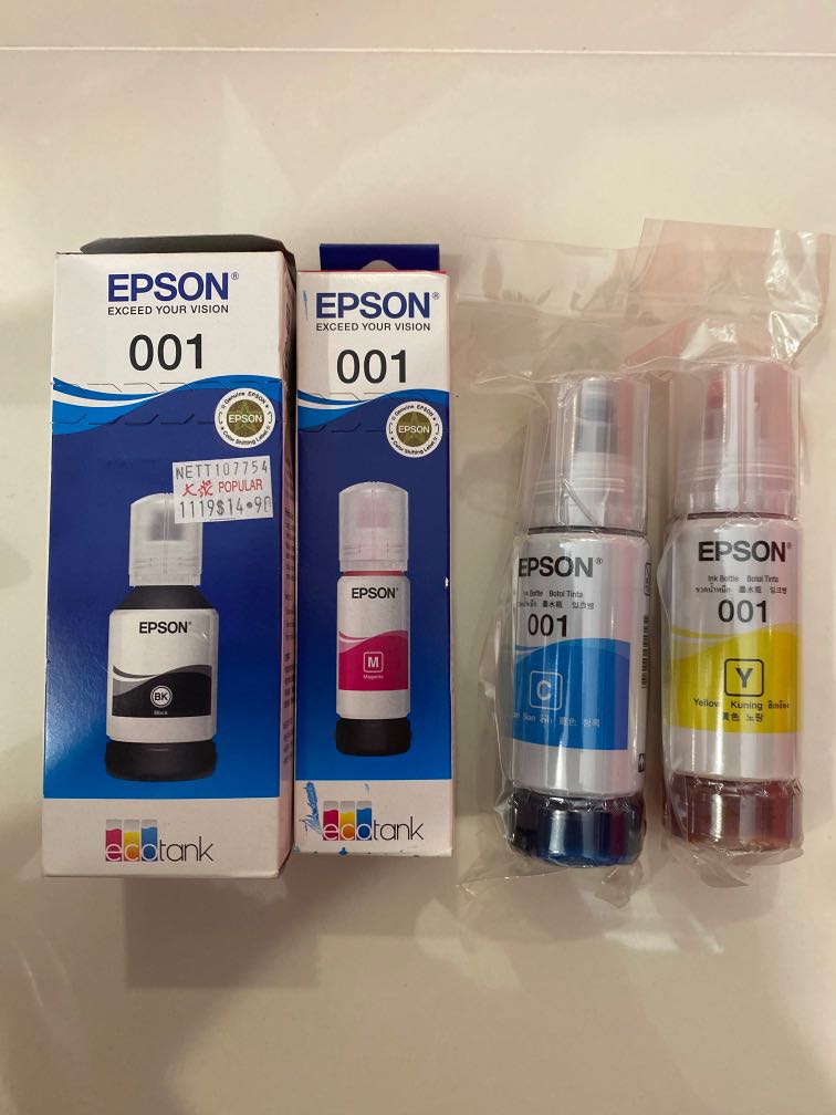 Epson printer ink 001, Computers & Tech, Printers, Scanners & Copiers ...