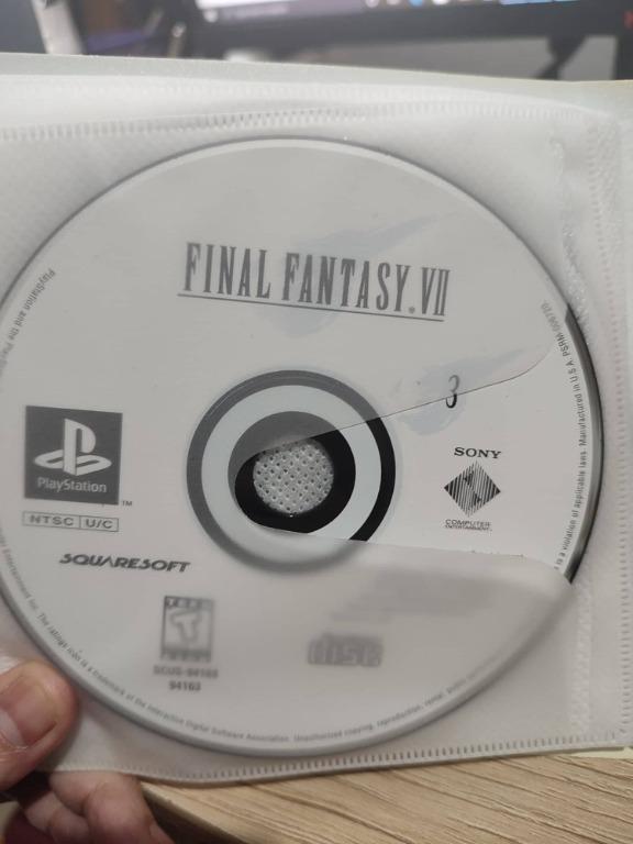 Final Fantasy VII Disc 1,2,3 NTSV-U/C version for Playstation, Video ...