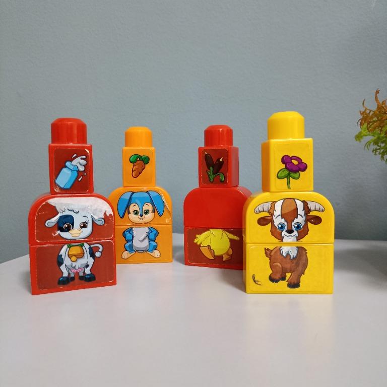 Fisher-Price Mega Bloks Build & Match Animals Farm Set, Hobbies & Toys ...