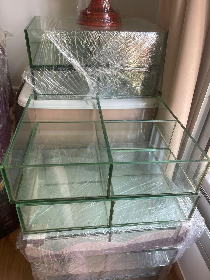 Glass display containers, Furniture & Home Living, Furniture, Shelves ...